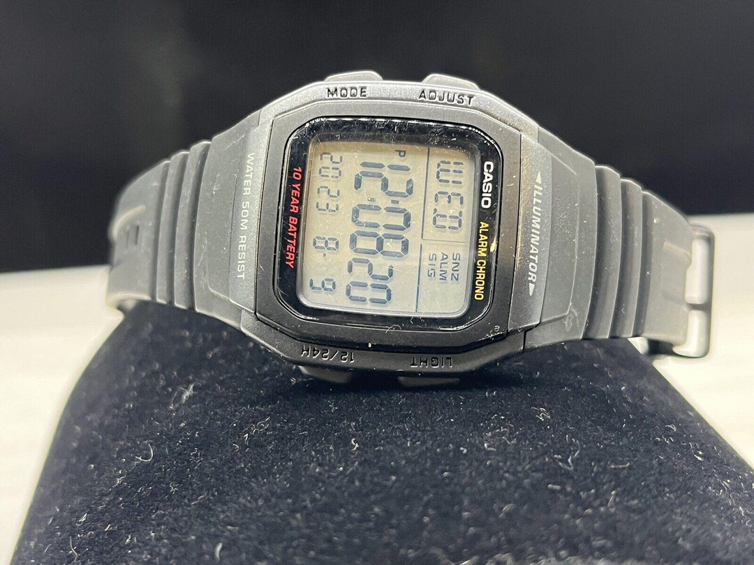 Casio Illuminator 3239 Black Digital Alarm Chromo Watch - Etsy