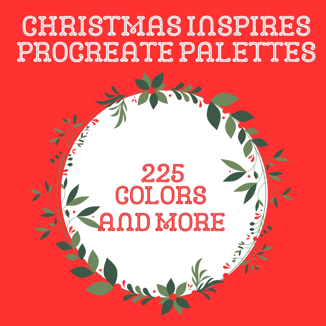 Ultimate Christmas Procreate Palette - 225 Festive Colors for Endless ...