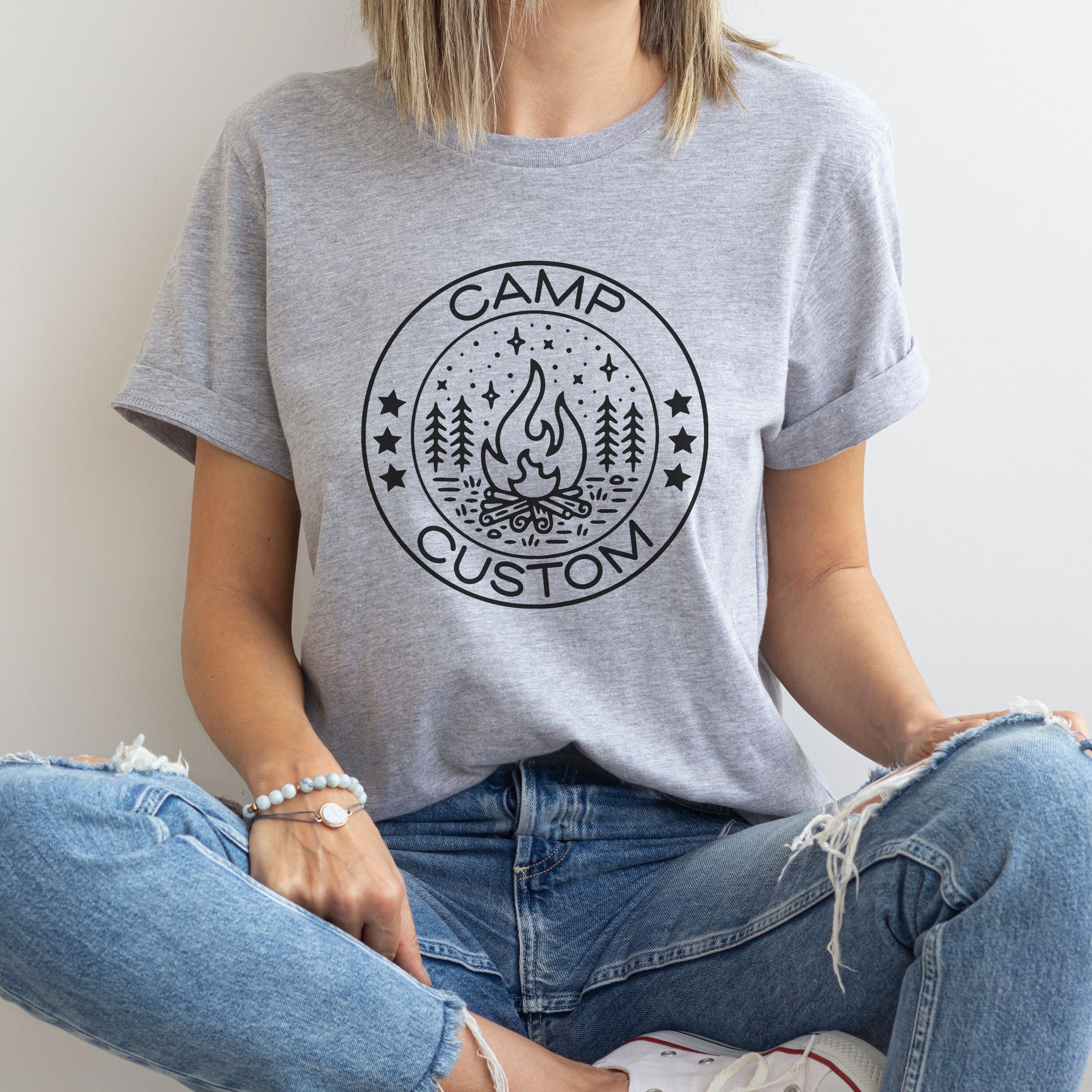 Custom Camp Shirt, Camping Shirt, Camp Gifts, Camp Crew Shirt, Camping ...