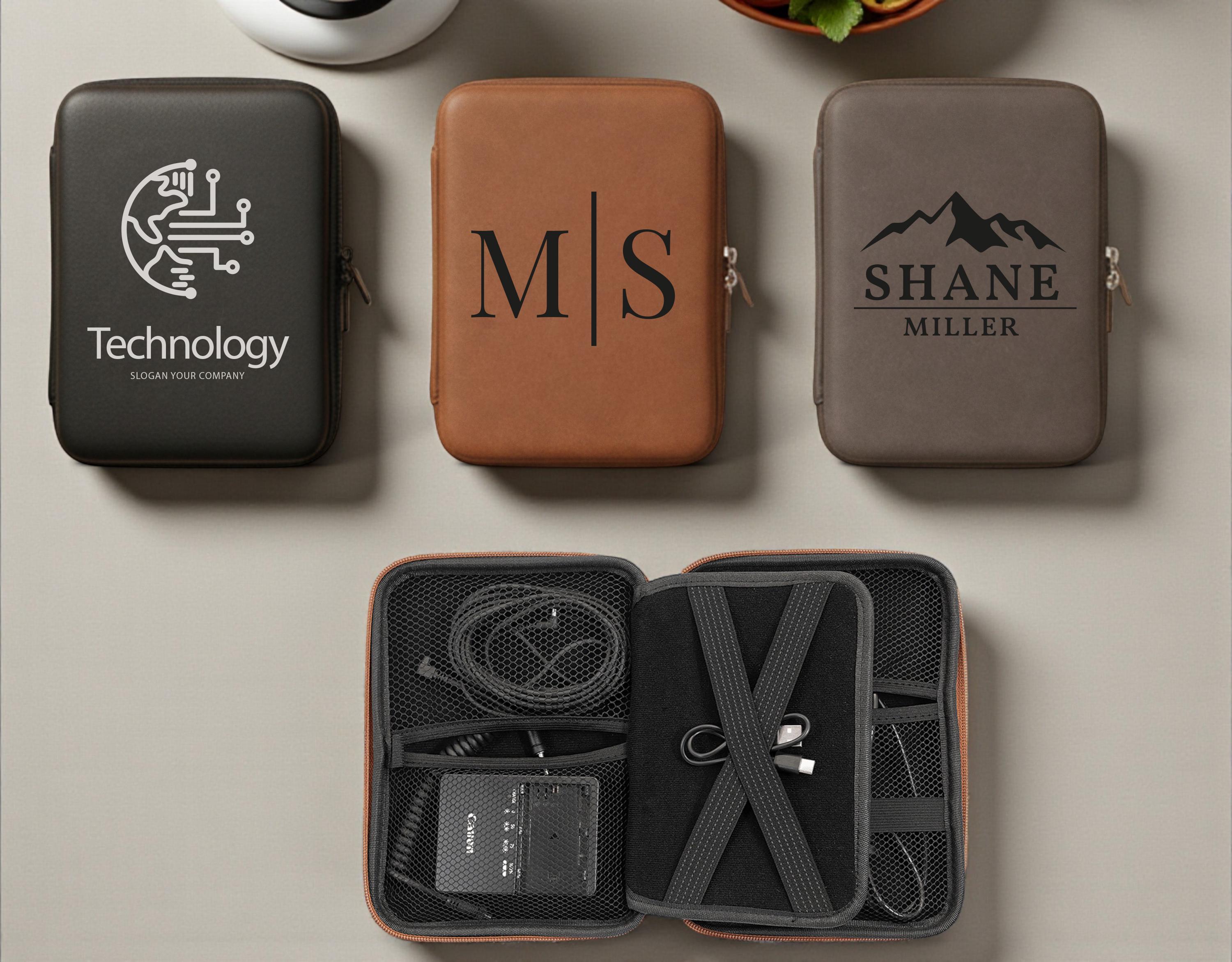 Personalized Leather Cord Case With Name, Custom Cord Case With ...