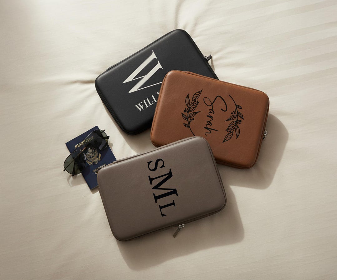 Personalized Leather Cord Case With Name, Custom Cord Case With ...