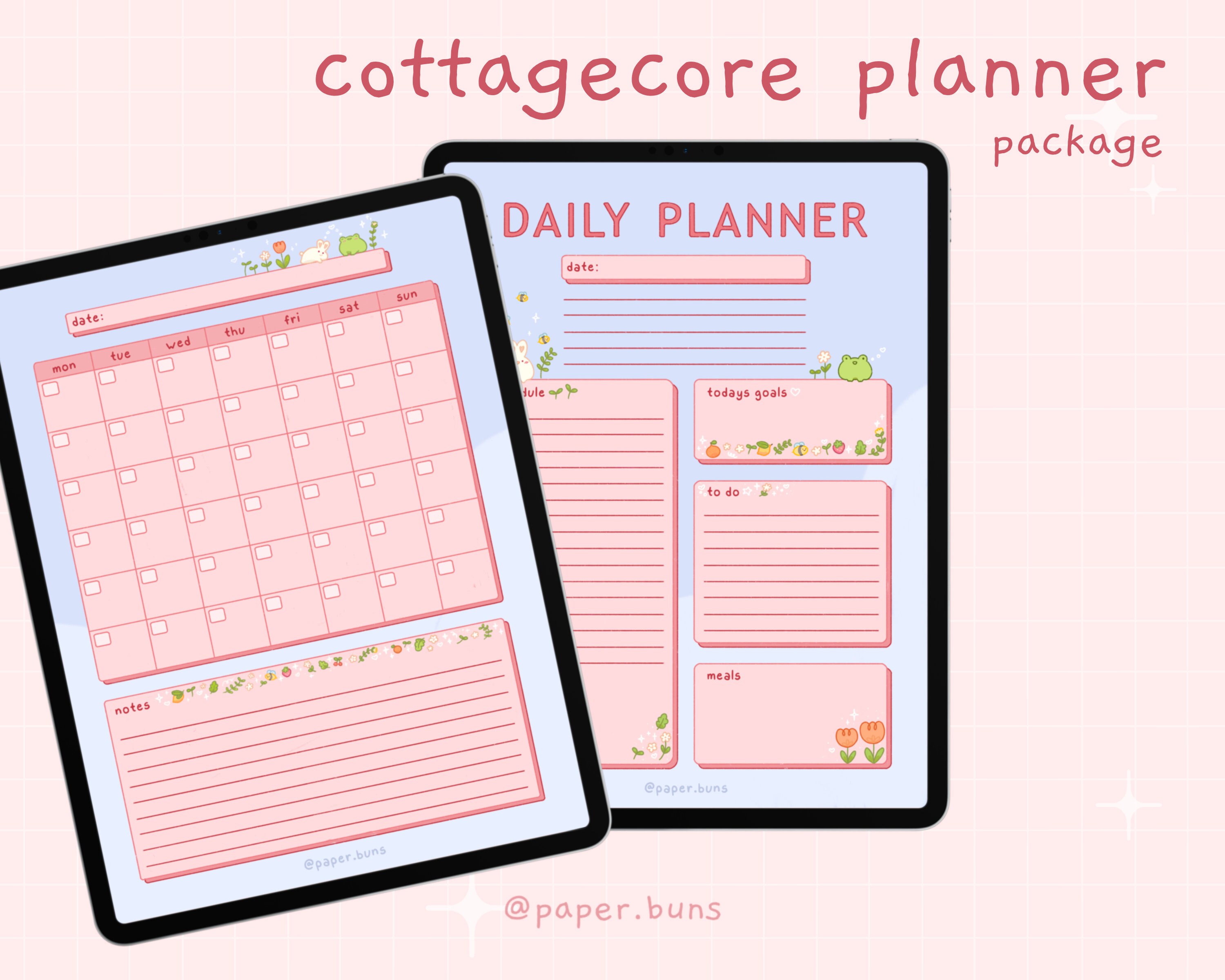 Cottagecore Digital Planner, Goodnotes Planner, iPad Planner Daily ...