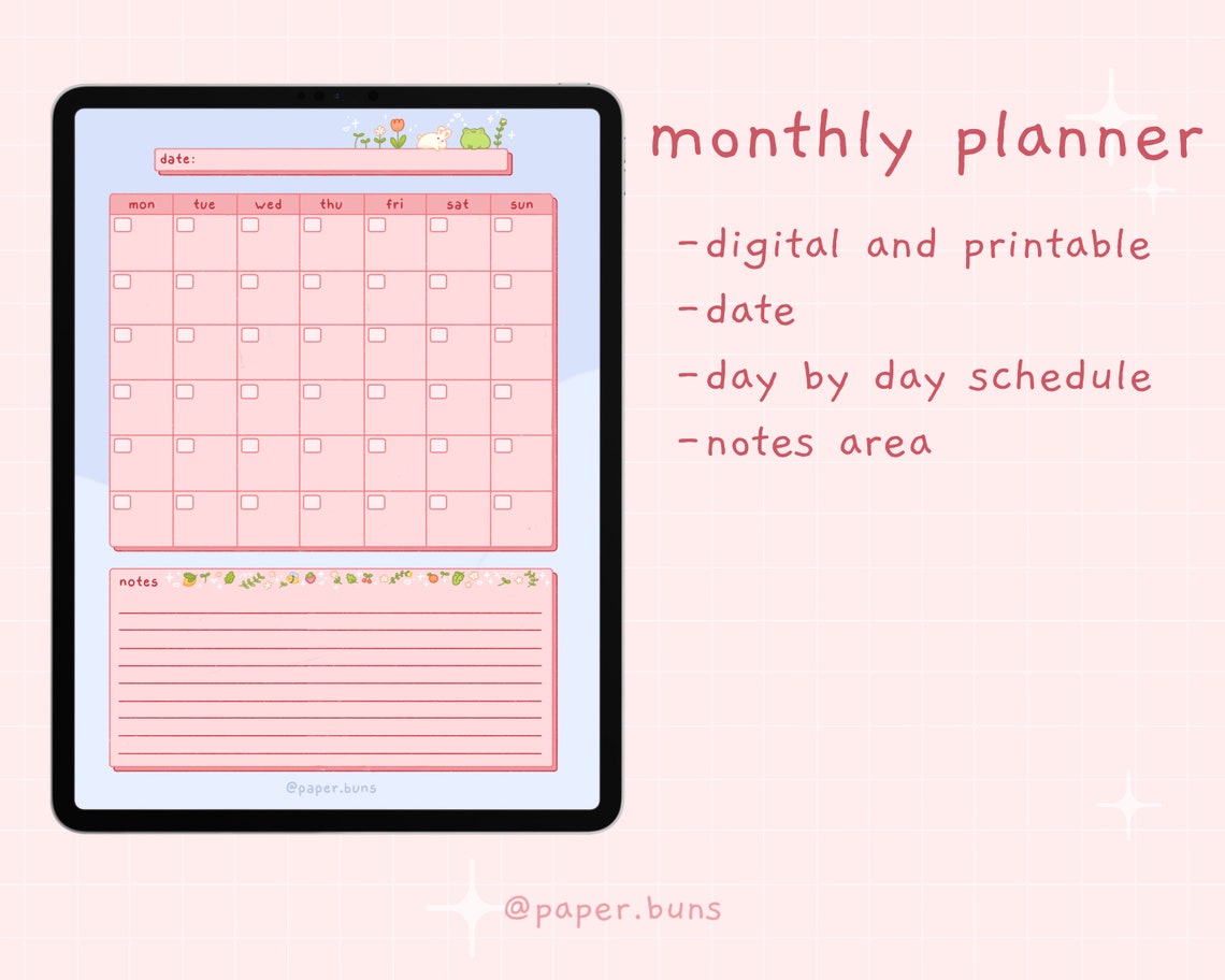 Cottagecore Digital Planner, Goodnotes Planner, iPad Planner Daily ...