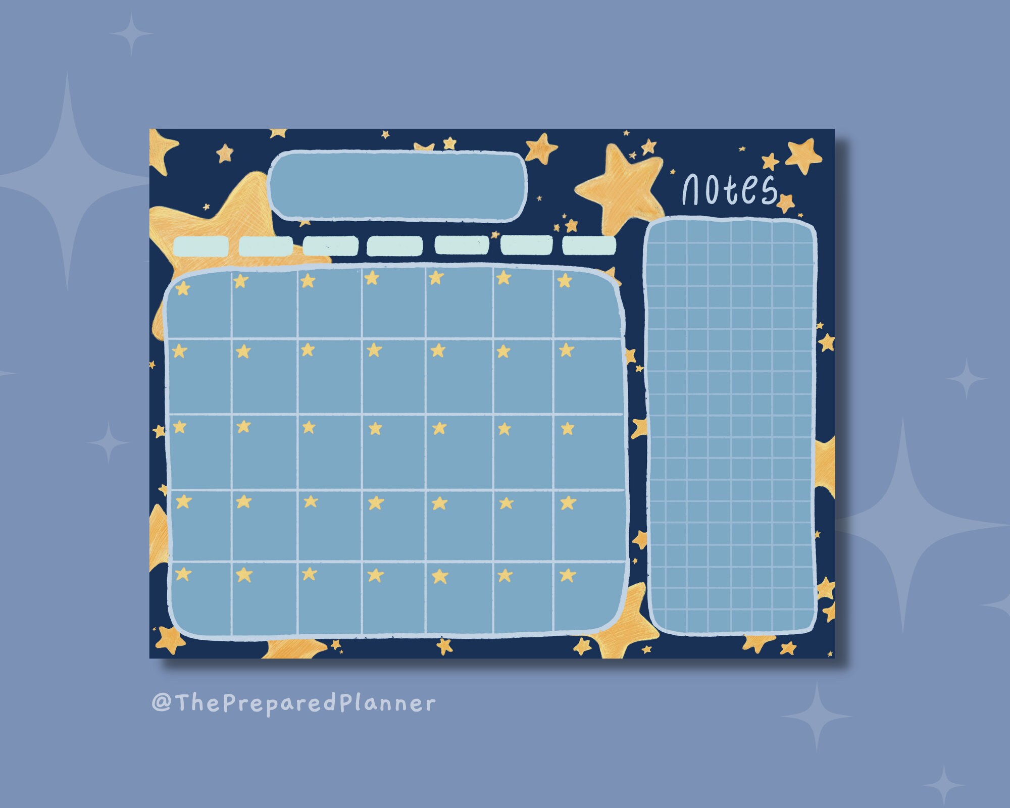 Night Sky Stars Digital Planner, Goodnotes Planner, iPad Planner ...