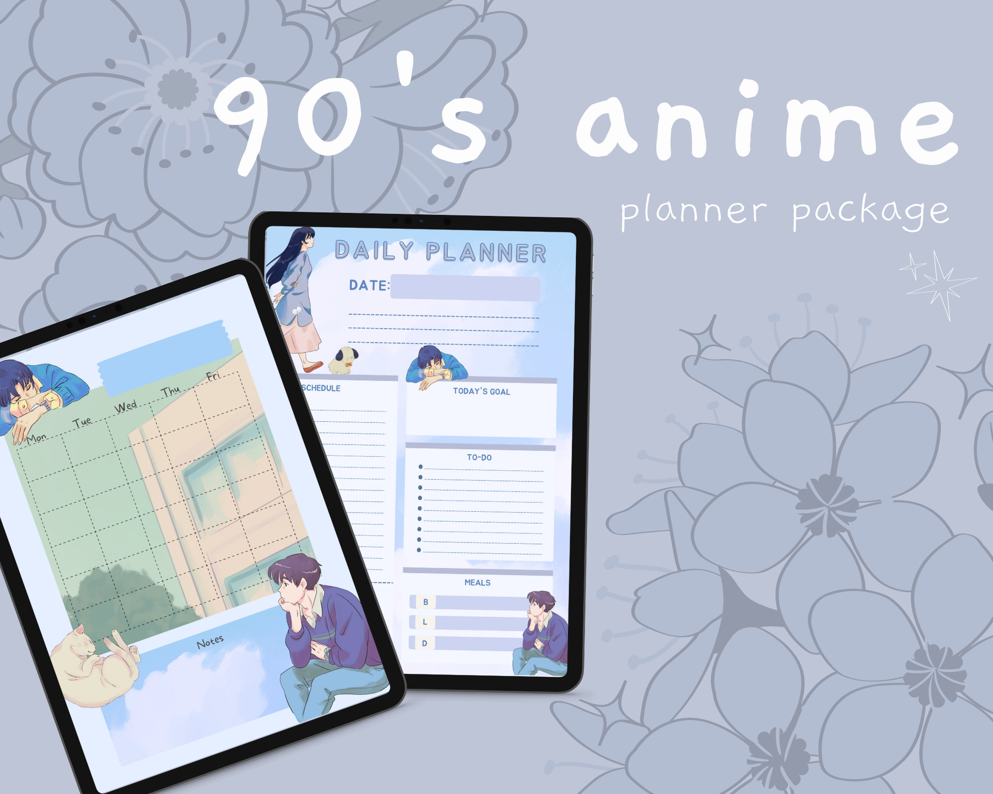 90s Anime Digital Planner, Goodnotes Planner, iPad Planner, Daily ...