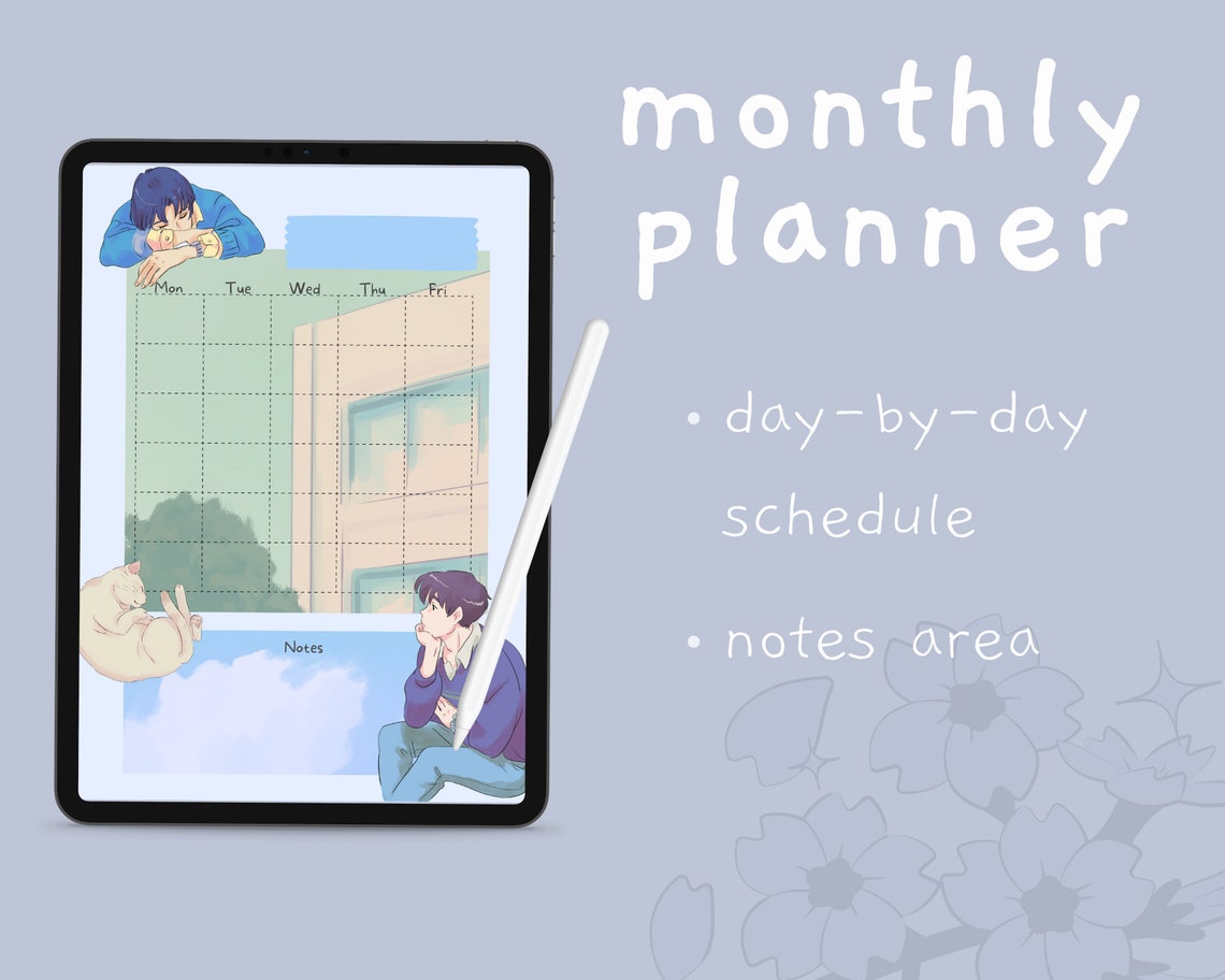 90s Anime Digital Planner, Goodnotes Planner, iPad Planner, Daily ...