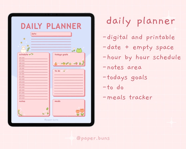 Cottagecore Digital Planner, Goodnotes Planner, iPad Planner Daily ...