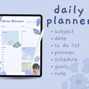 90s Anime Boys Digital Planner, Goodnotes Planner, iPad Planner, Anime ...