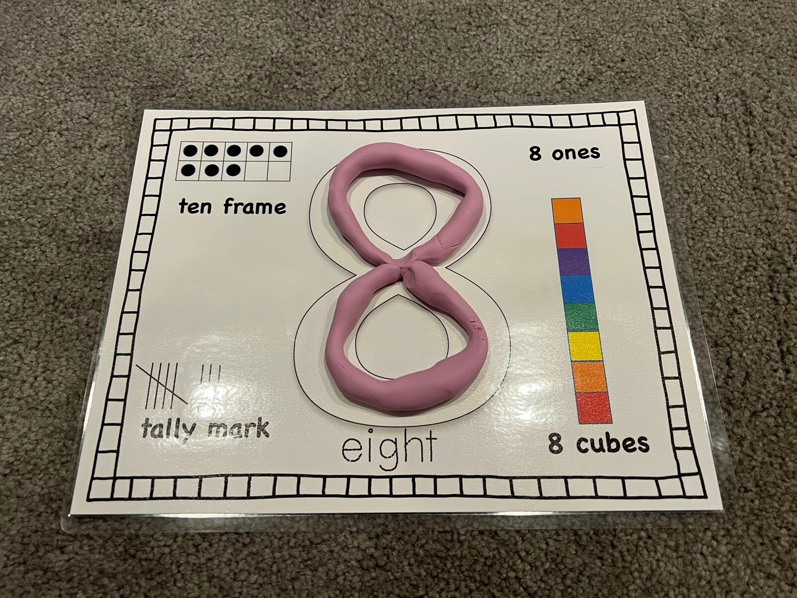 Number Mat 0 to 20 - Etsy