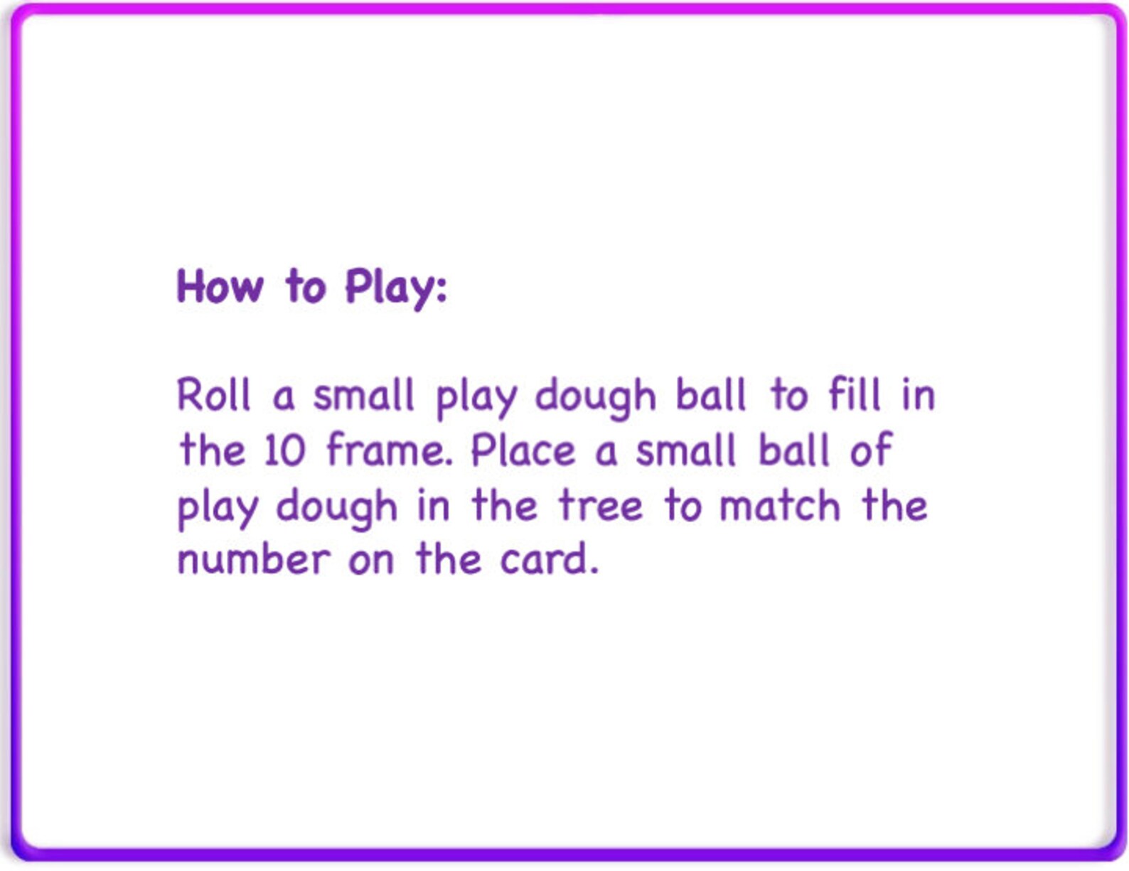 Ten Frame Play Dough Mats 1 to 10 - Etsy