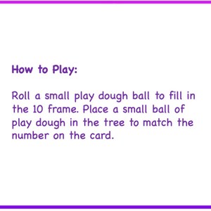 Ten Frame Play Dough Mats 1 to 10 - Etsy