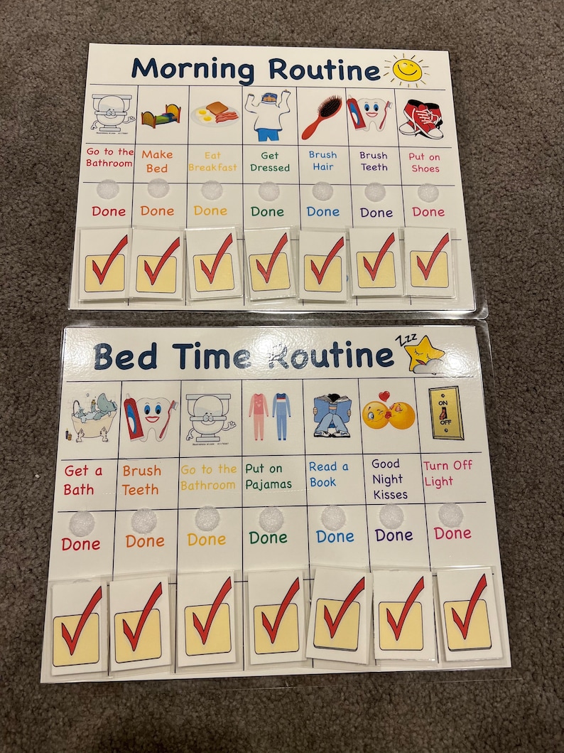 Morning and Bed Time Routine - Etsy