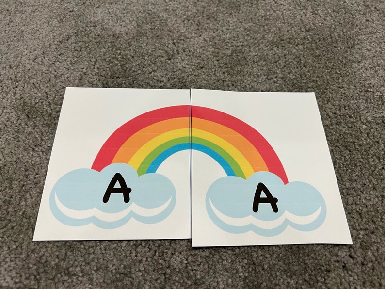 Rainbow Letter Puzzles 3 Games Included ( Capital to Capital, Lower ...