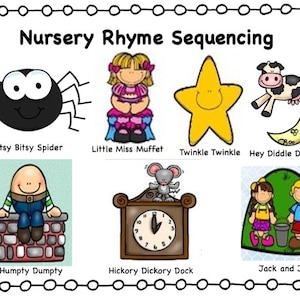 Nursery Rhyme Sequencing - Etsy