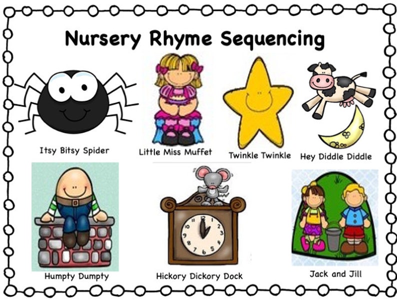 Nursery Rhyme Sequencing - Etsy