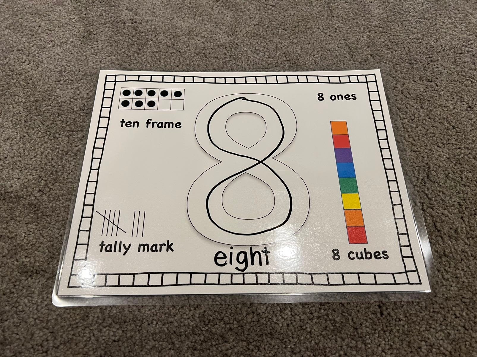 Number Mat 0 to 20 - Etsy