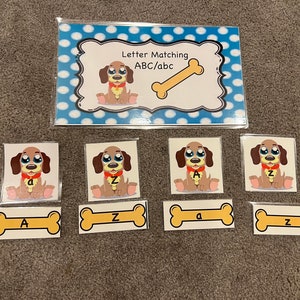 Letter Matching Dog and Bone 3 Games Included ( Capital to Capital ...