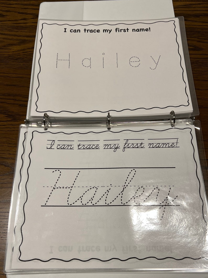 Cursive/print Tracing Binder - Etsy