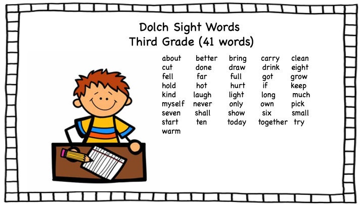 Third Grade Sight Word Trace/write Mats - Etsy
