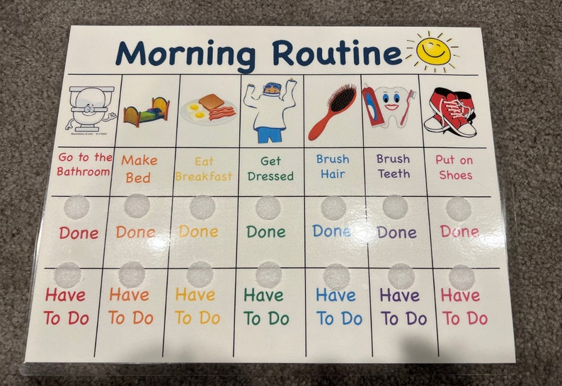 Editable Copy of Morning and Bed Time Routines (you Download File and ...