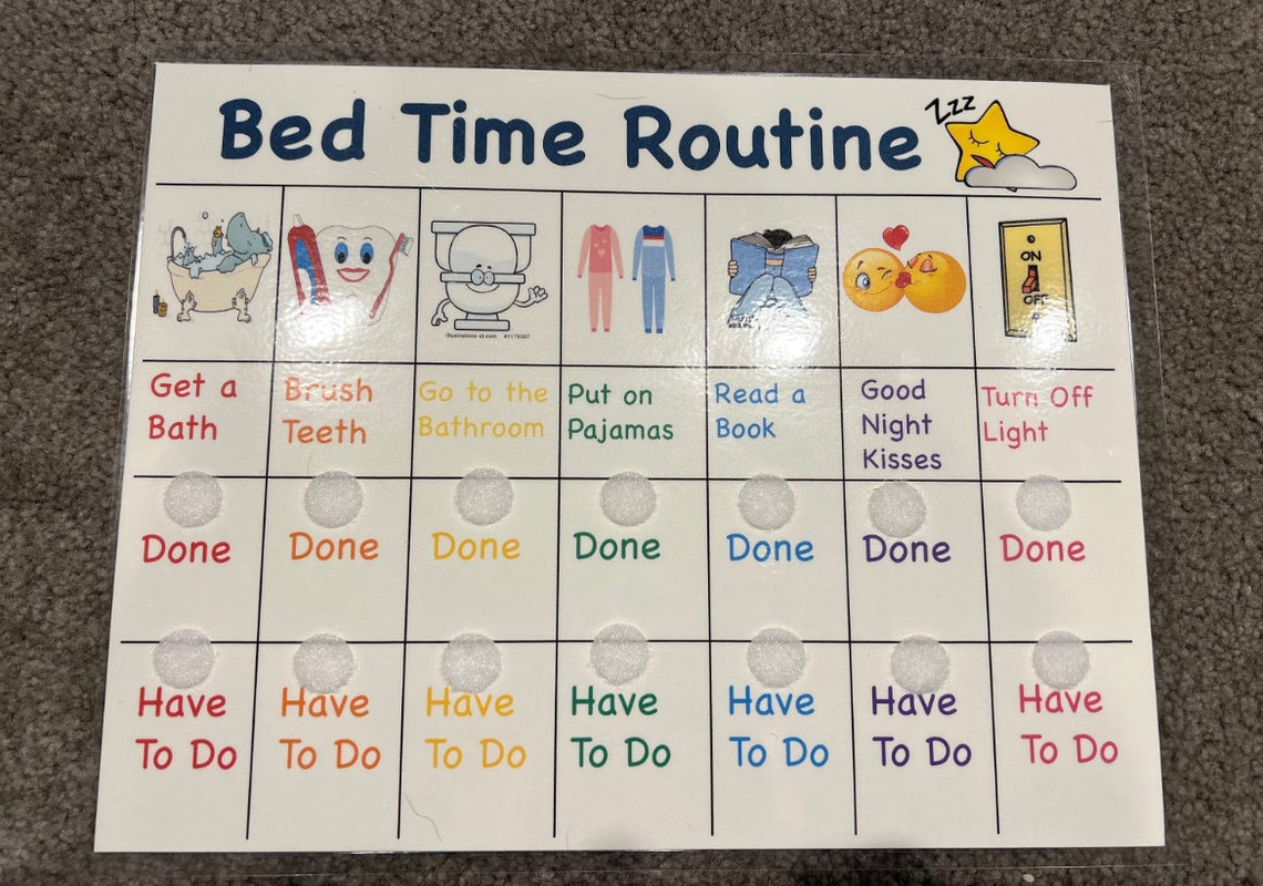 Editable Copy of Morning and Bed Time Routines (you Download File and ...