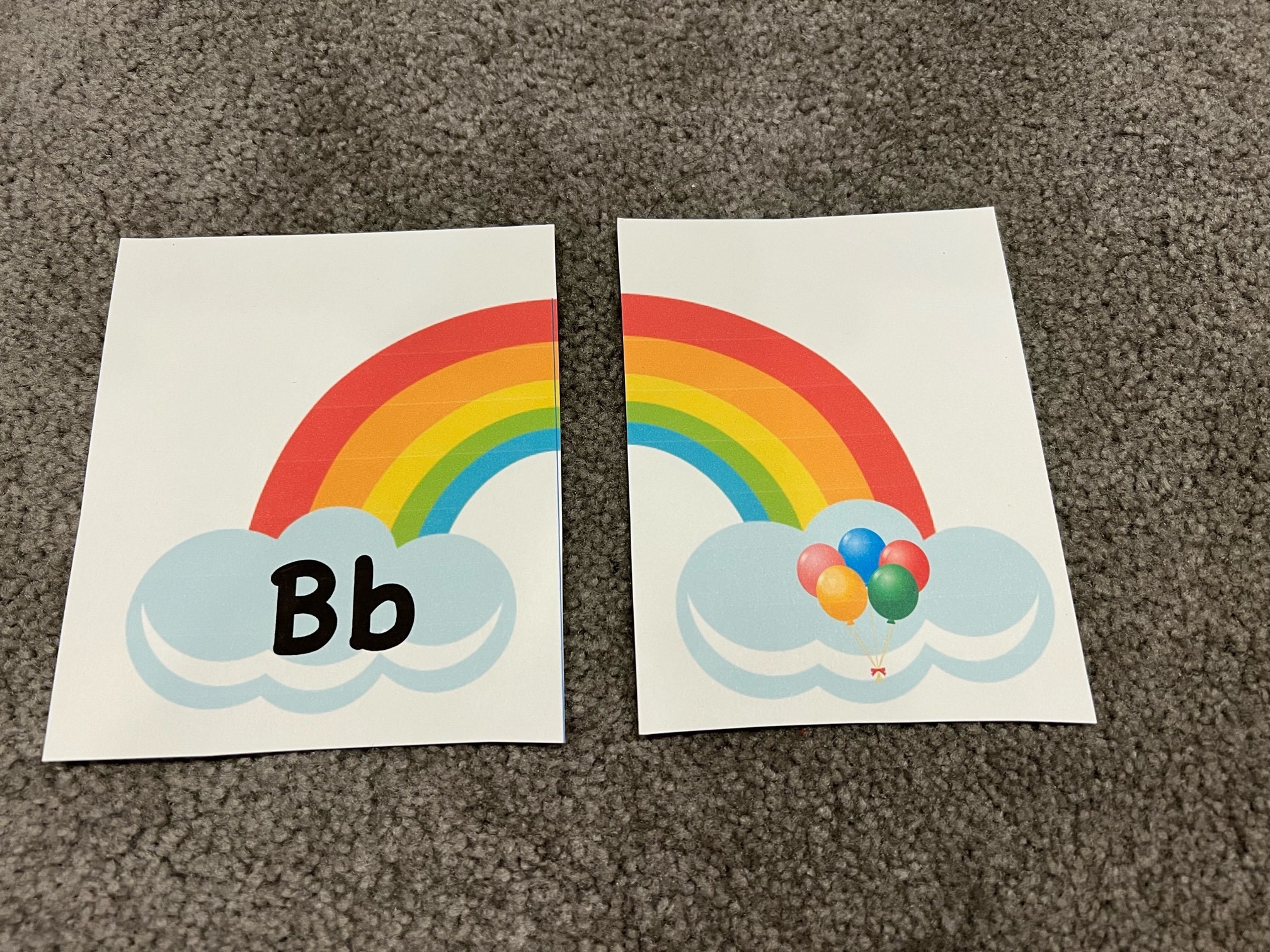Rainbow Letter Picture Puzzle - Etsy