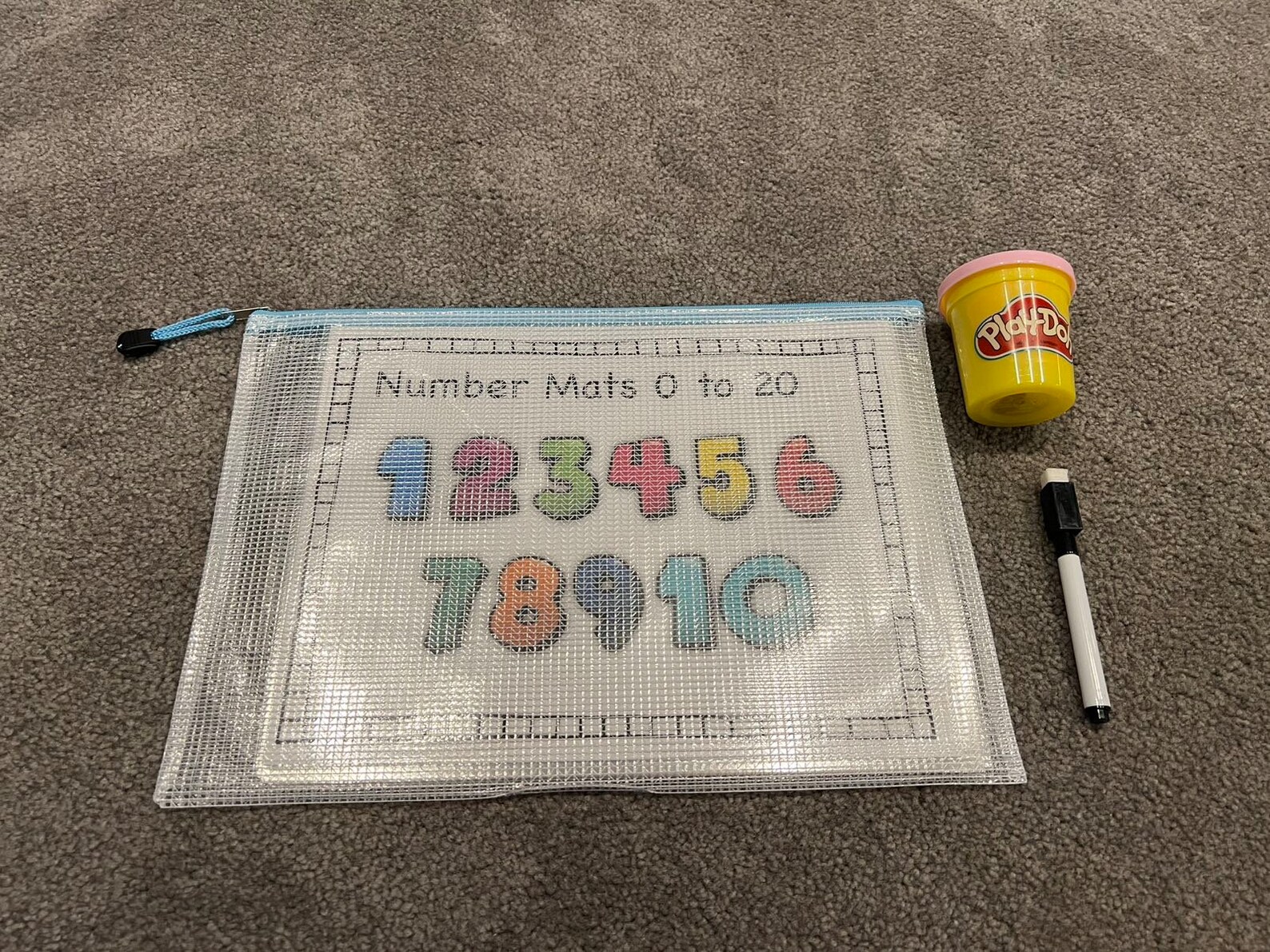 Number Mat 0 to 20 - Etsy