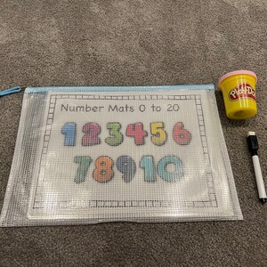 Number Mat 0 to 20 - Etsy