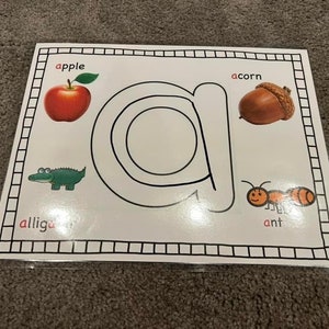 Letter Mats Lower Case - Etsy