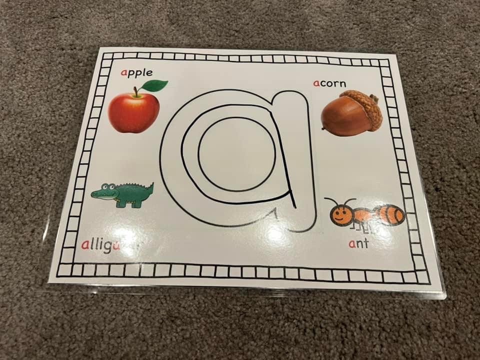 Letter Mats Lower Case - Etsy