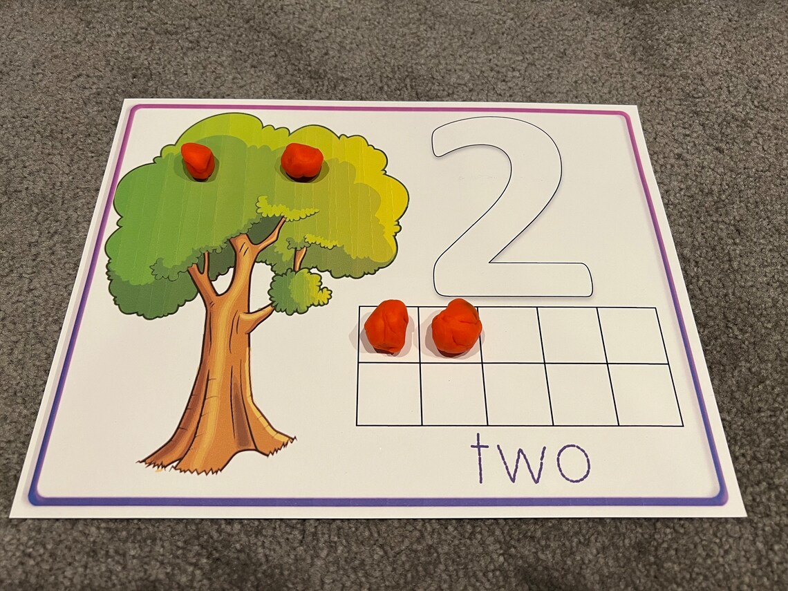 Ten Frame Play Dough Mats 1 to 10 - Etsy