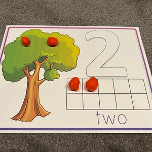 Ten Frame Play Dough Mats 1 to 10 - Etsy