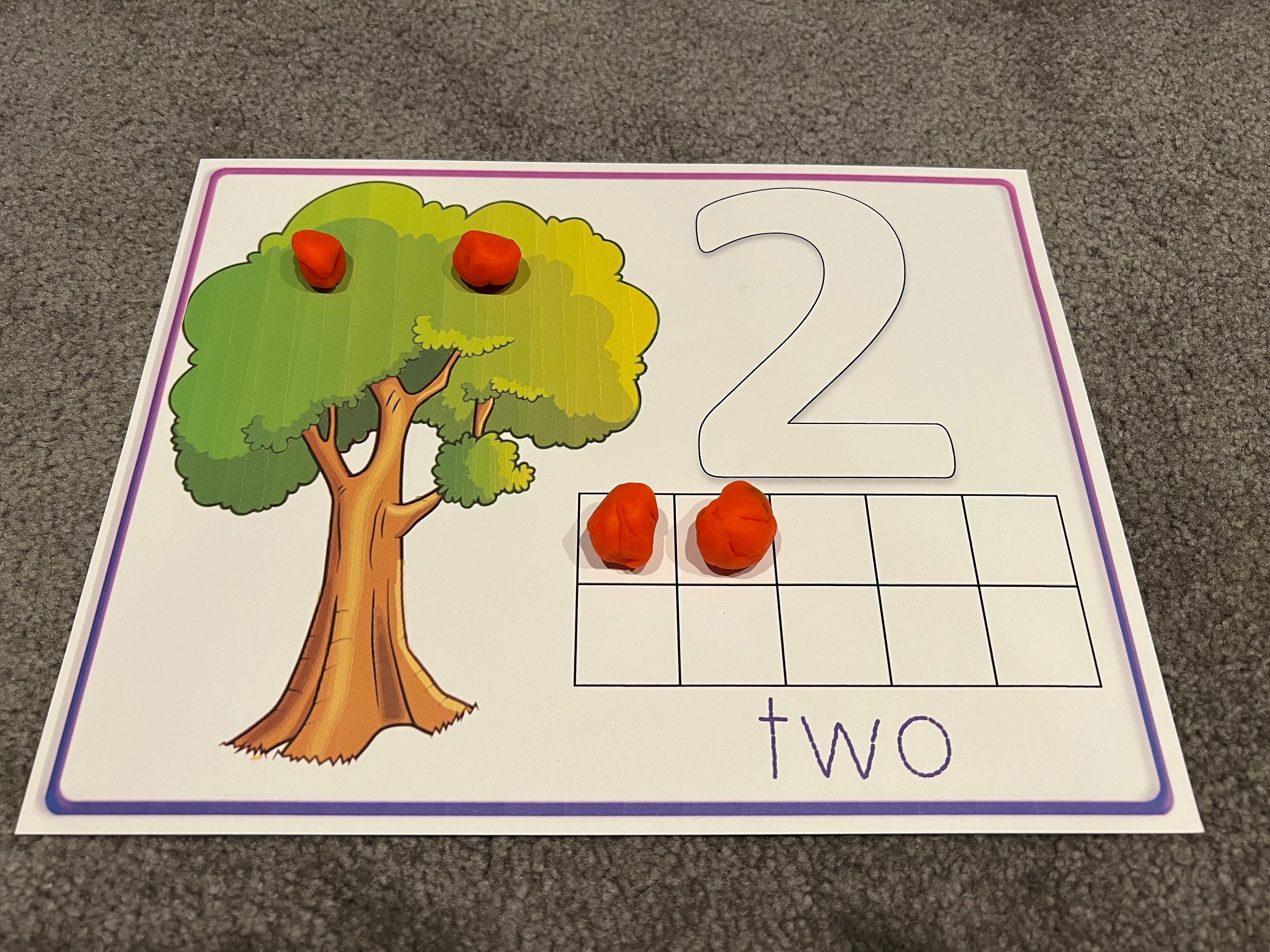 Ten Frame Play Dough Mats 1 to 10 - Etsy