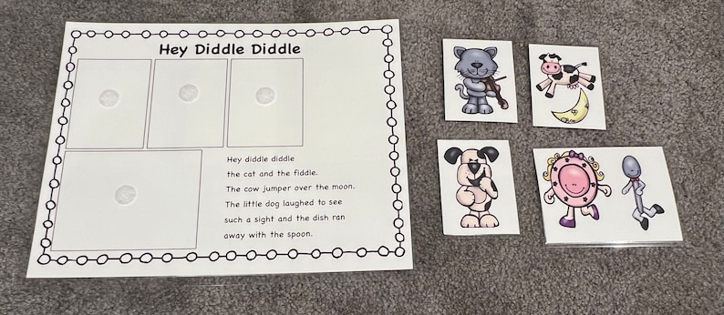 Nursery Rhyme Sequencing - Etsy