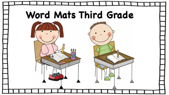 Third Grade Sight Word Trace/write Mats - Etsy