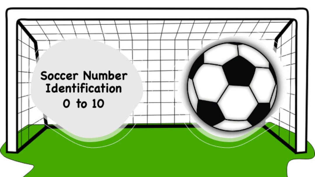 Soccer Number Match 0 to 10 3 Games Includes (numbers, Number Words ...