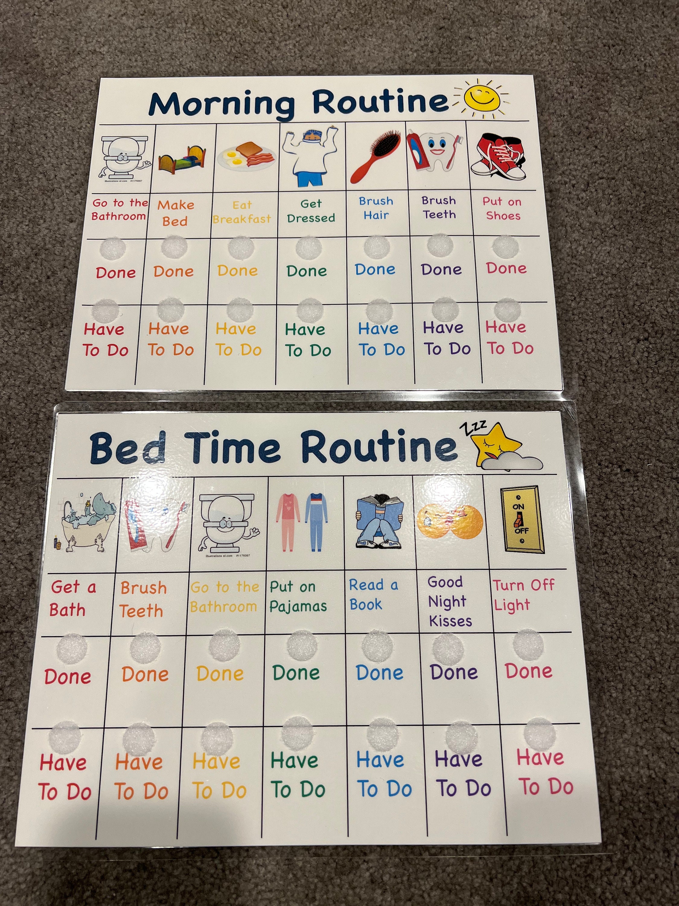 Morning and Bed Time Routine - Etsy