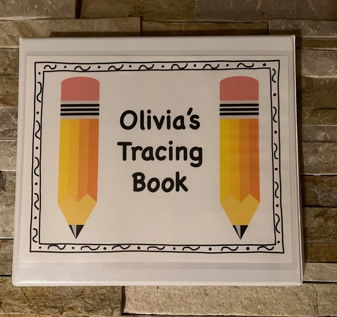 Beginner Writer Tracing Binder (school Readiness) Just Tracing Pages No ...