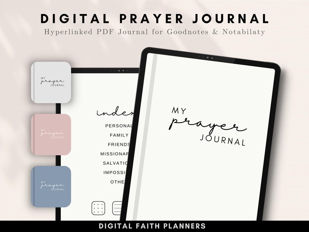 Digital Prayer Journal | Faith Journal | Instant Download - Etsy