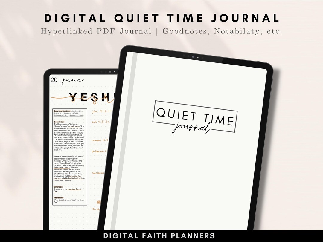2025 Digital Quiet Time Journal | Devotions Journal | Faith Journal ...
