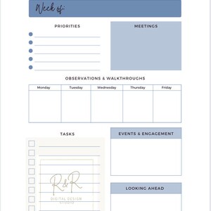 Digital Principal Planner - Etsy