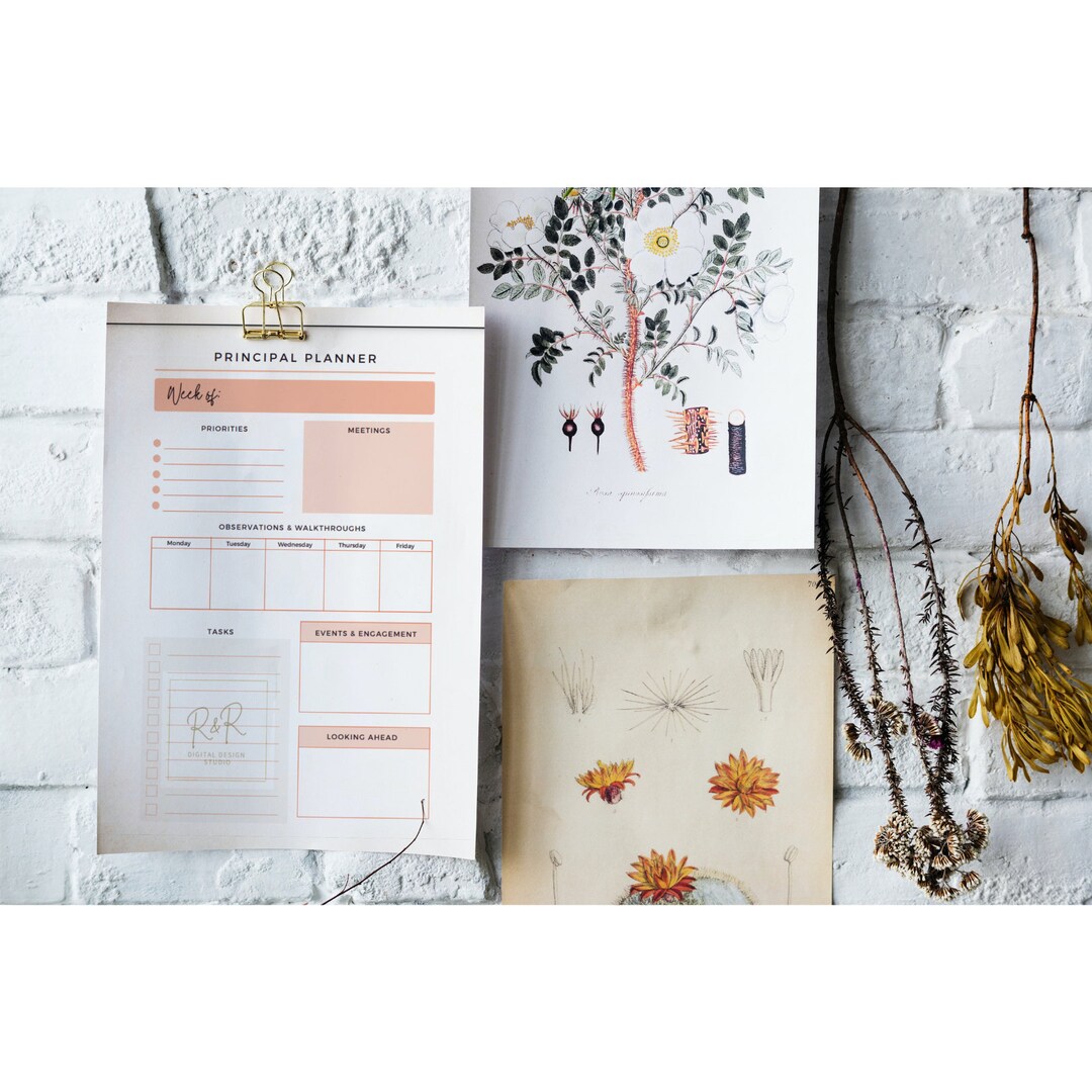 Digital Principal Planner - Etsy