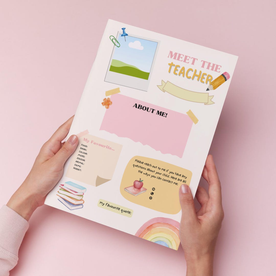 Meet the Teacher Watercolour Digital Print - Etsy