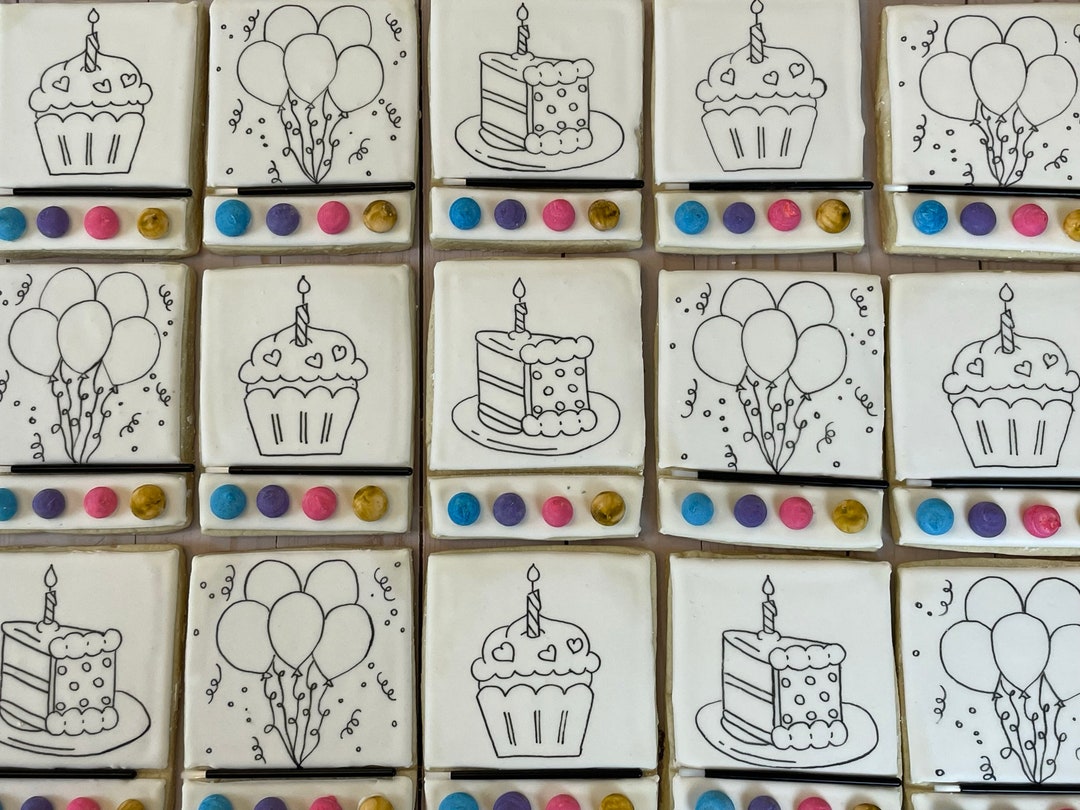 Paint Your Own Cookies - Personalized for Your Theme! - Etsy