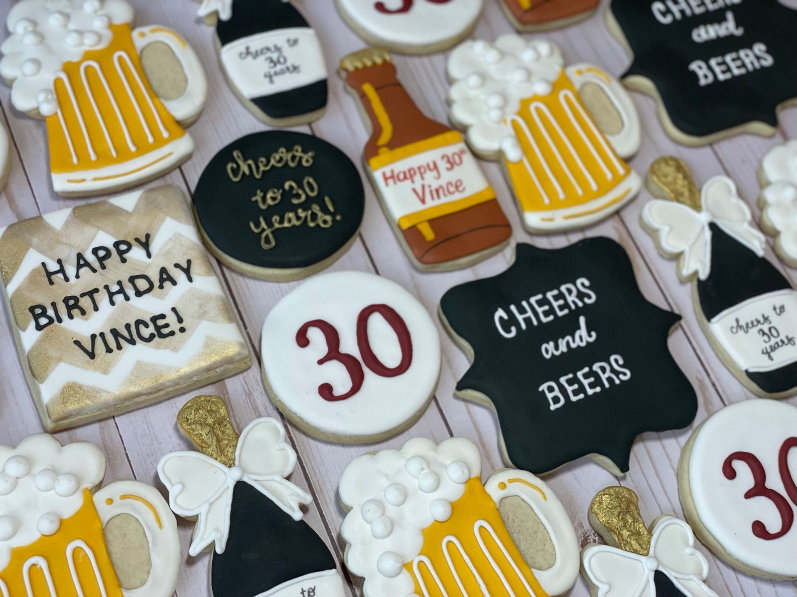 Cheers to 30 Years Cookies - Etsy