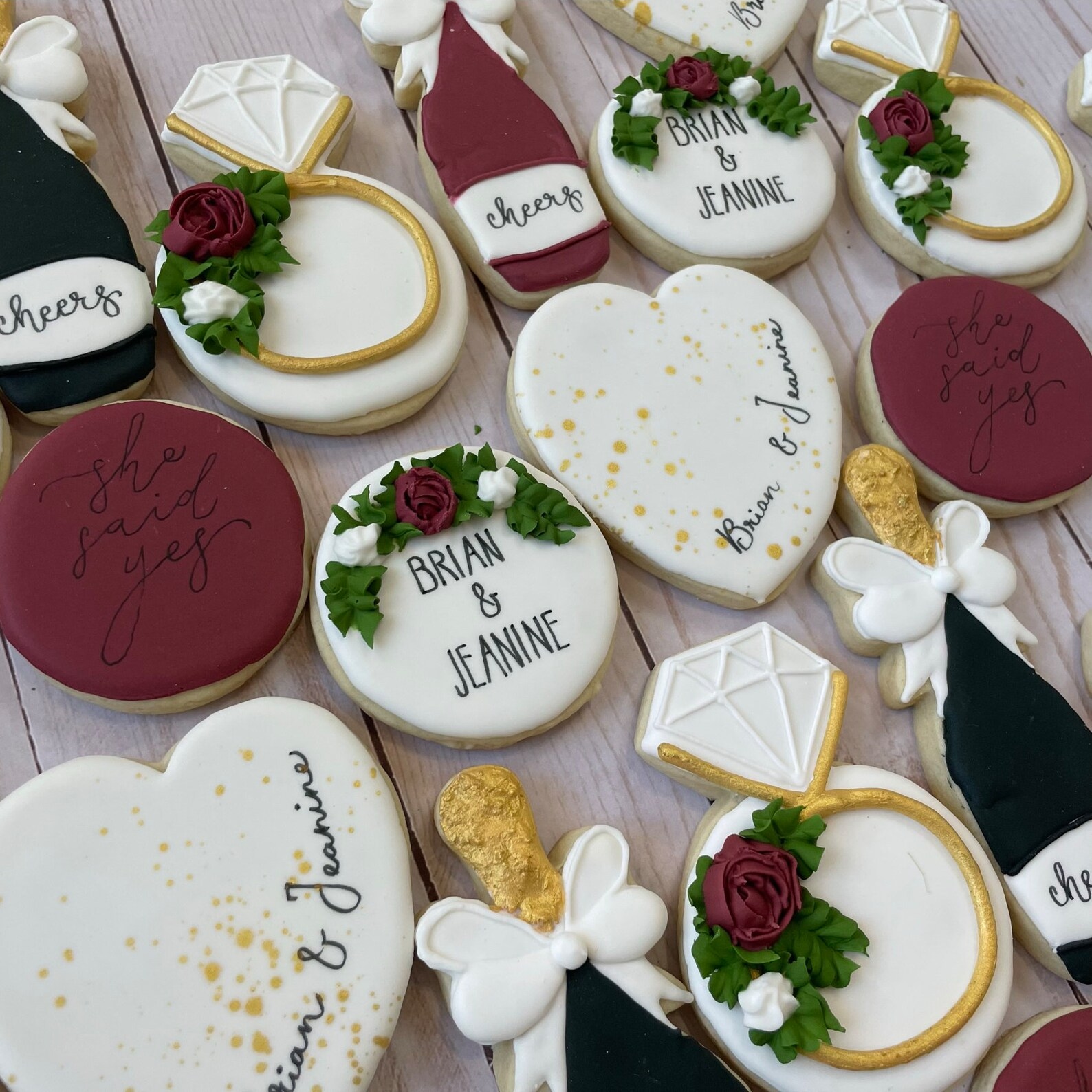 She Said Yes Engagement Cookies - Etsy