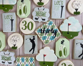 Golf Themed Sugar Cookies - Etsy