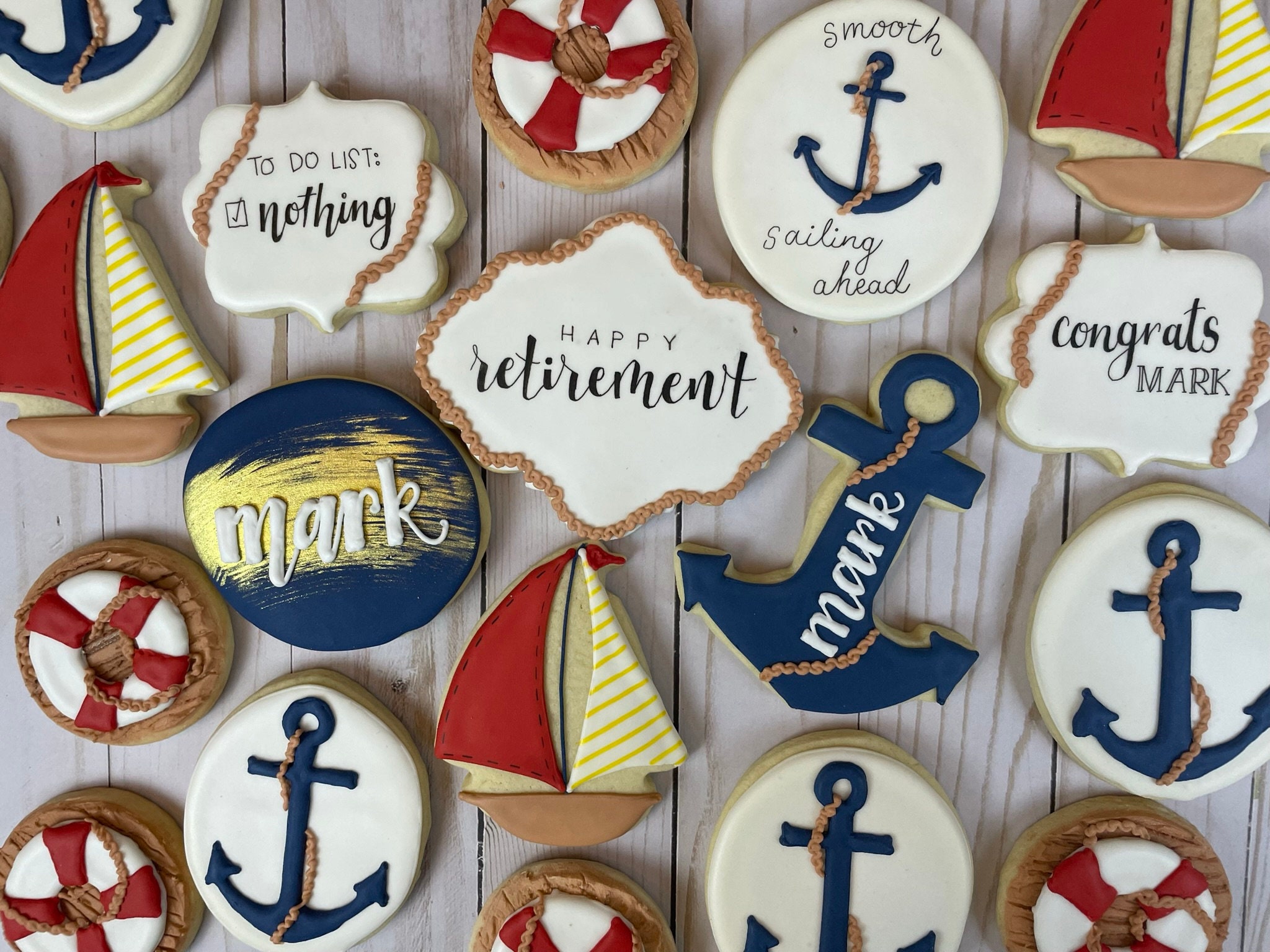 Nautical Themed Cookies Party Favor - Modify for Your Event (birthday ...