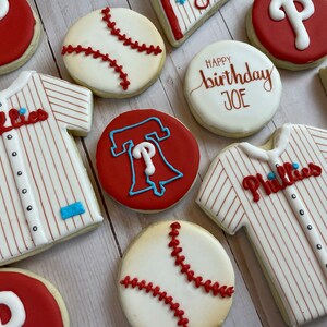 MLB & Baseball Cookies - Personalized for Your Team! - Etsy