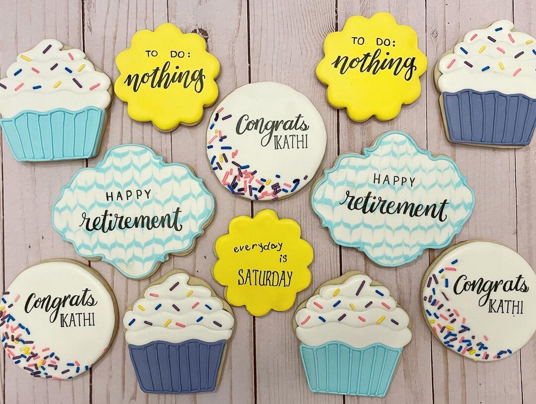 Retirement Cookies - Etsy